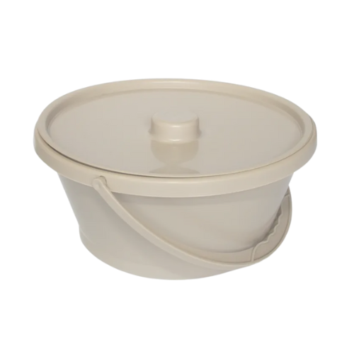 Commode Bowl with Lid - Beige